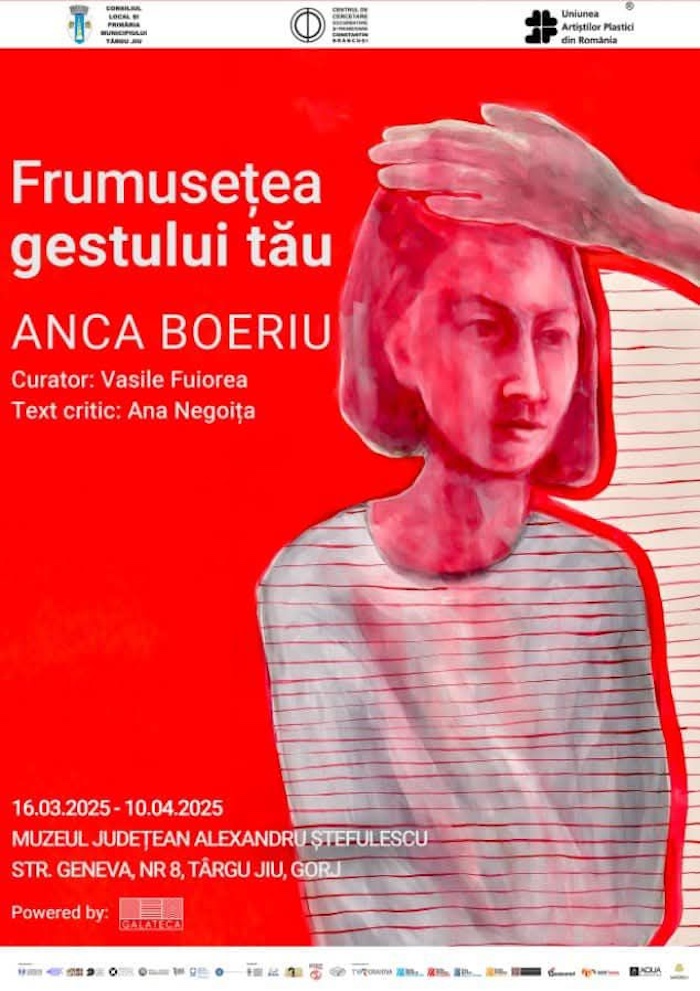 Expoziție de arte vizuale „FRUMUSEȚEA GESTULUI TĂU”, a artistei Anca ...